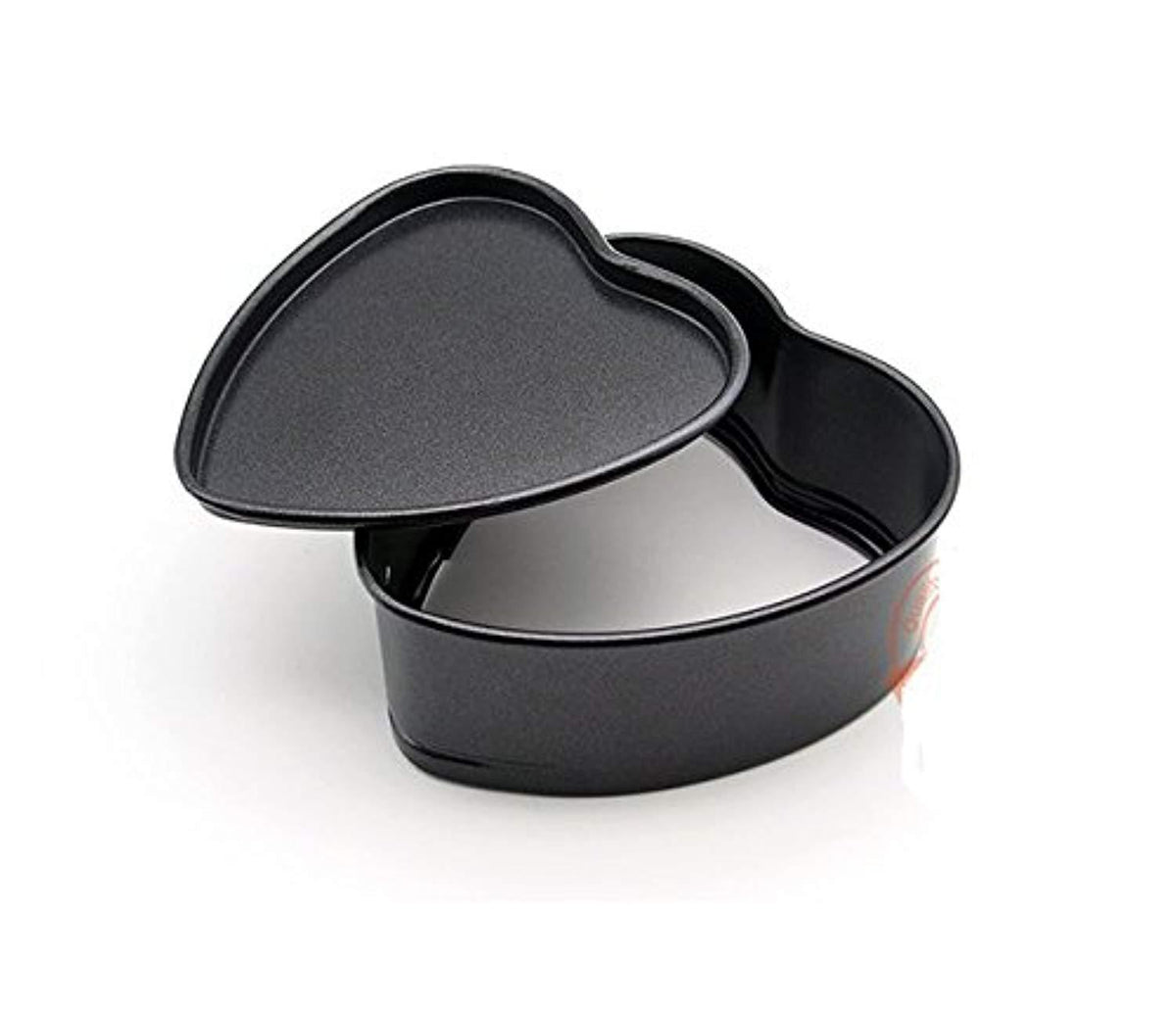 Astra Gourmet Set of 2 Mini Non-Stick Heart Springform Pan,4 by 2-Inch ...